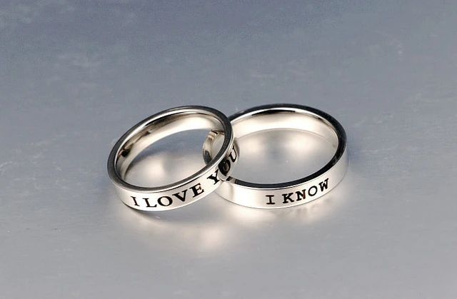 Star Wars Wedding Rings I Love You I Know