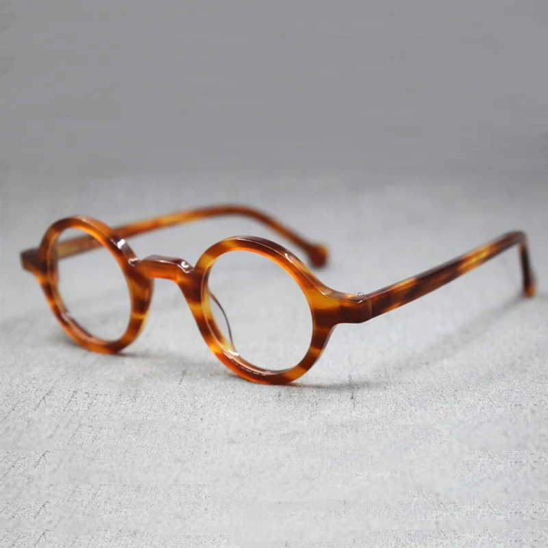 Vintage small round glasses frame Men and women retro myopia optical ...