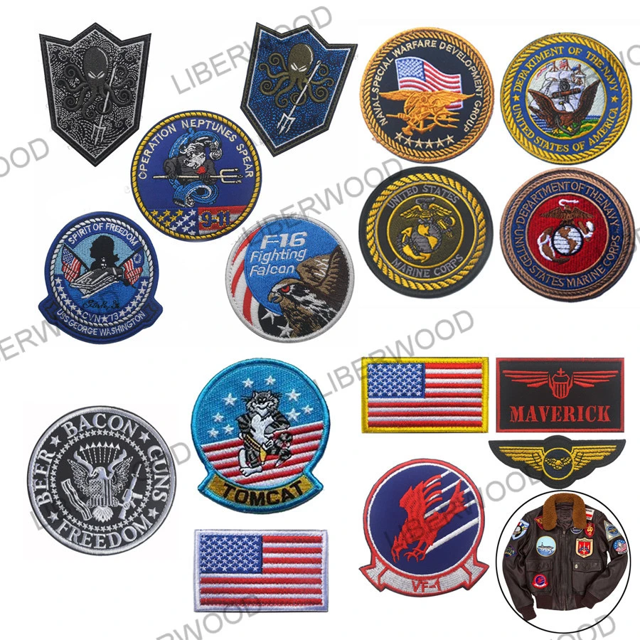 Flight F-14 Maverick Patches Tomcat Us Navy Fight Air Force Patch Badge ...
