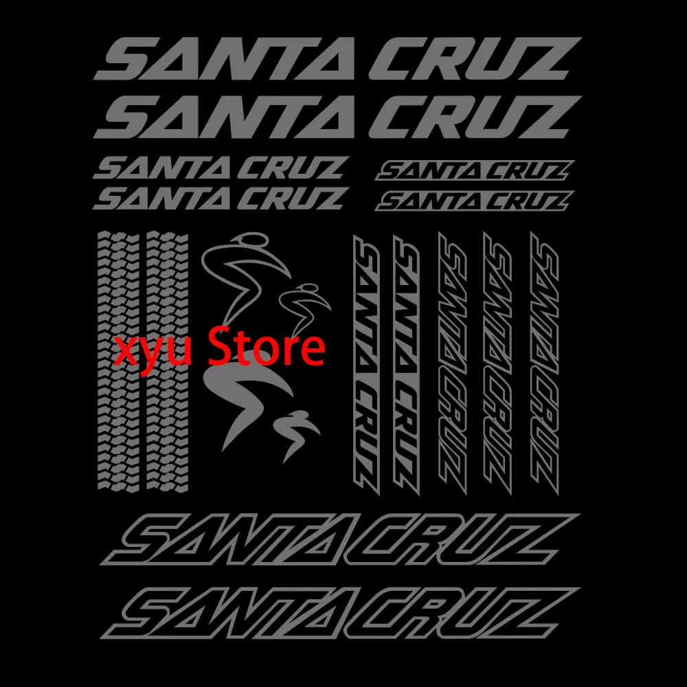 For Santa Cruz Die-cut Decals Stickers Bicycle Graphic Autocollant ...