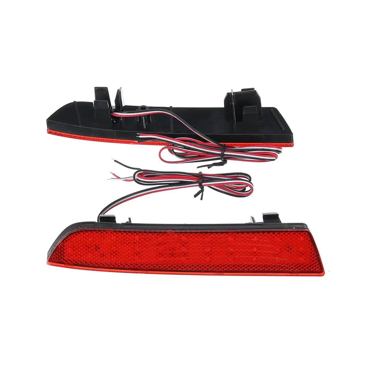 2Pcs LED Rear Bumper Reflector Spotlight Fog Tail Stop Brake Lights ...