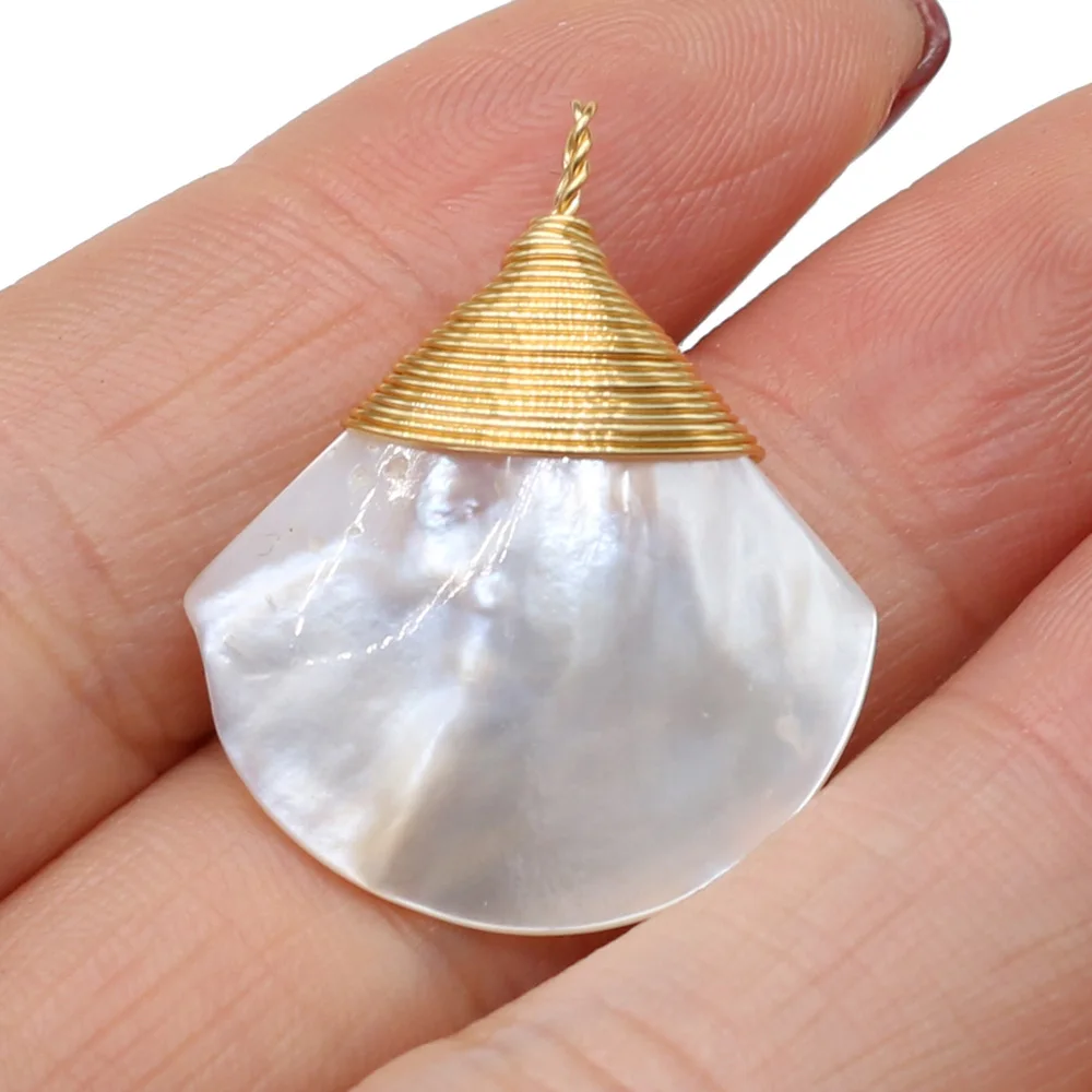 1pcs-Hot-Selling-Natural-White-Shell-Charm-Pendant-for-Jewelry-Making ...