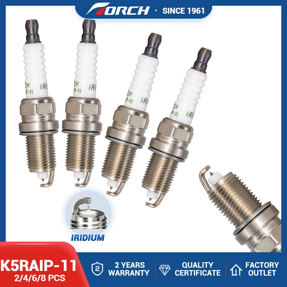2-8PCS-Iridium-Spark-Plugs-Torch-K5RAIP-11-Replace-for-PZFR5F-11-ZFR5J ...
