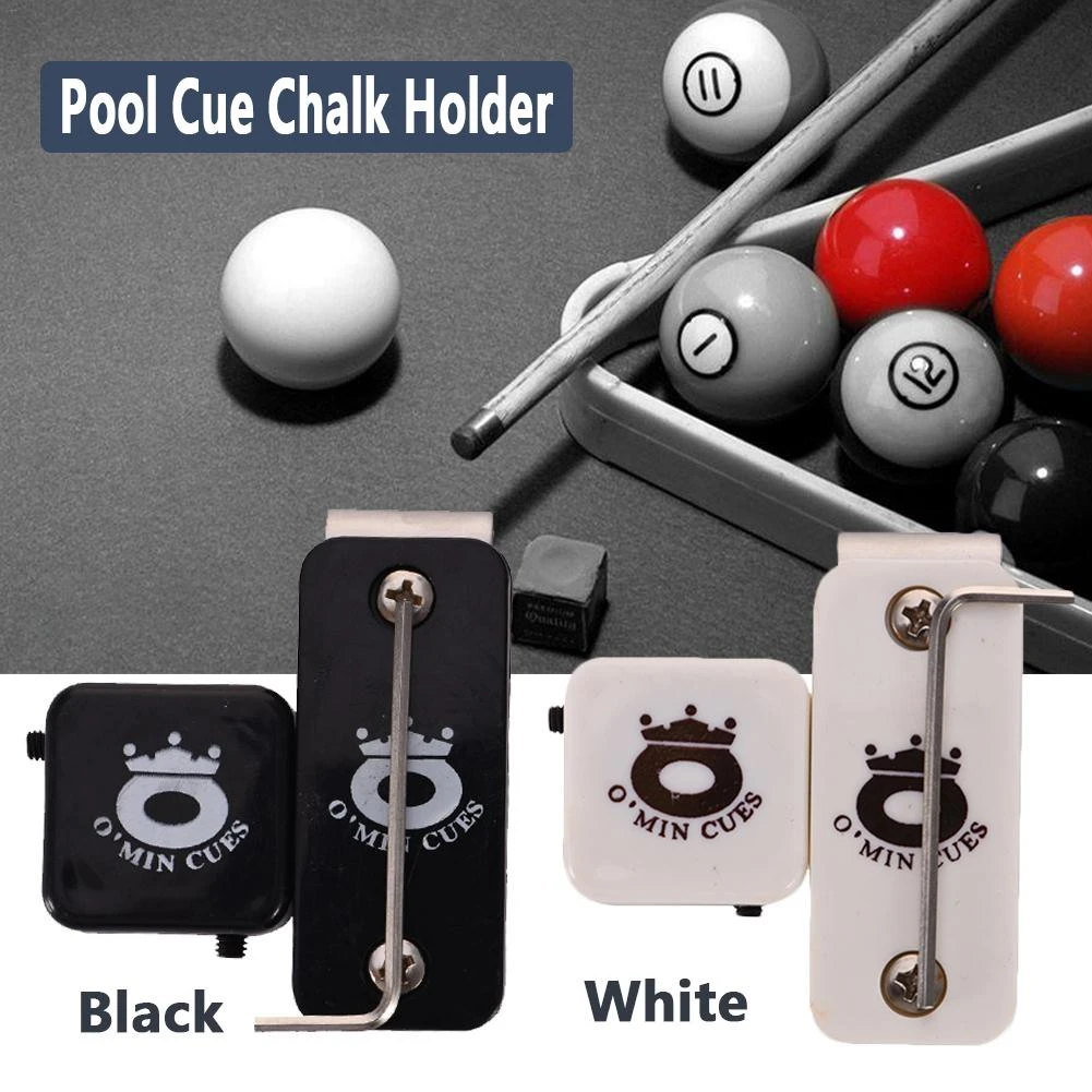 Magnetic Snooker Billiards Pool Table Plastic Cue Chalk Holder W/ With ...