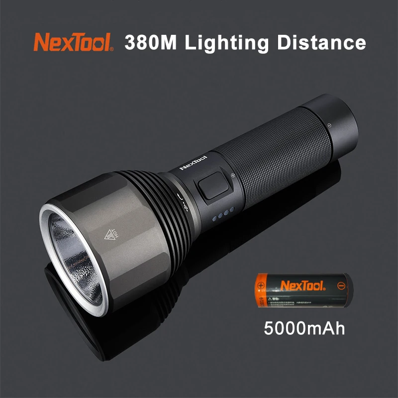 Original-NexTool-Rechargeable-Flashlight-5000mAh-2000lm-380m-5-Mode ...