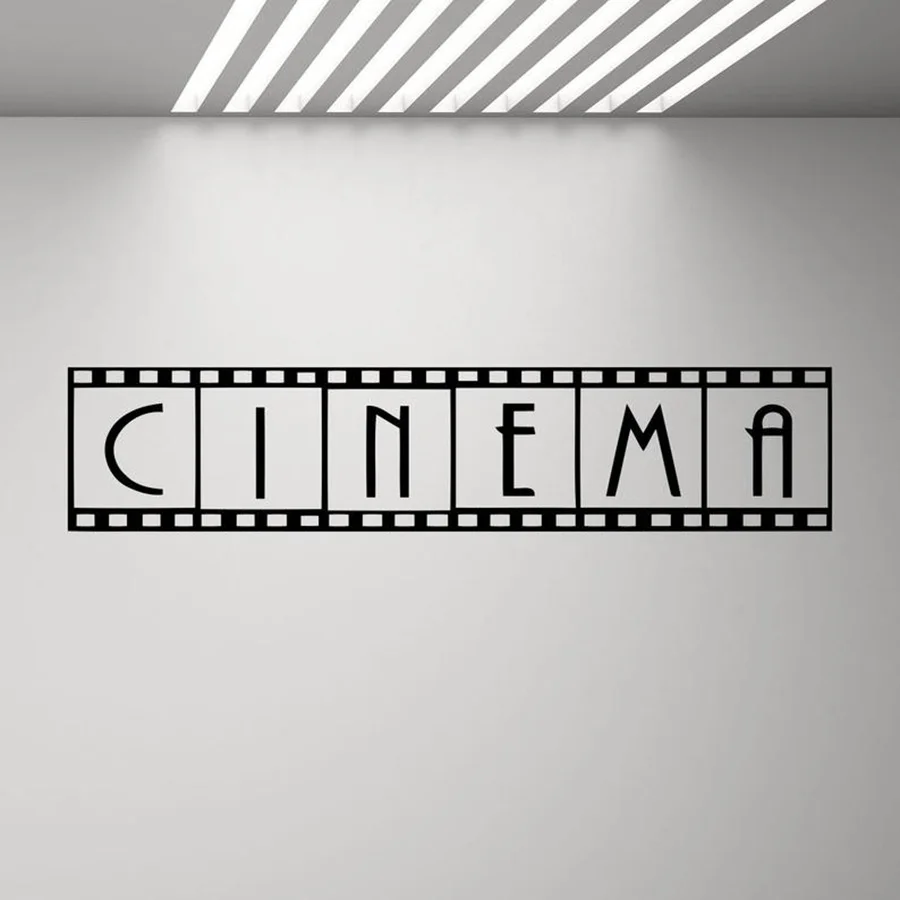 Cinema Poster Movie Wall Decal Showtime Camera Mural Film Strip Tape ...