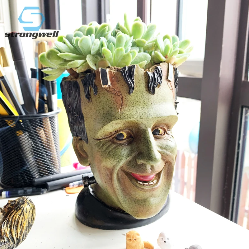 Strongwell-European-Terror-Art-Flower-Pot-Planter-Container-Resin-Wack ...