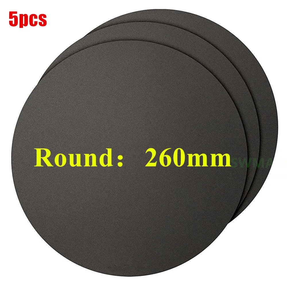 5pcs-Diameter-260mm-Round-Build-Plate-sticker-Heat-Bed-Build-Surface ...