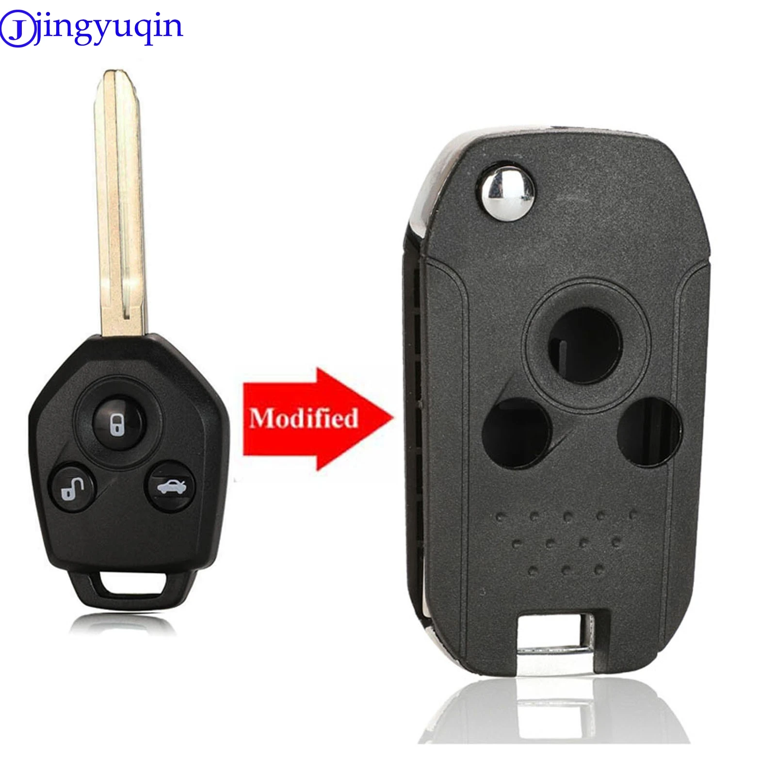 jingyuqin-3-Buttons-Modified-Flip-Folding-Remote-Key-Sleeve-For-Subaru ...