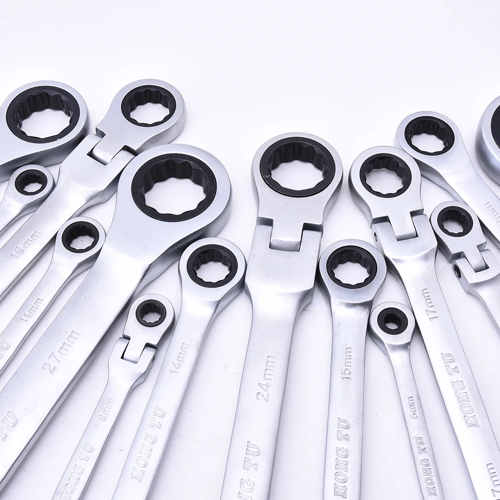 CLE A MOLETTE,15mm--Clé à cliquet réglable 8 24mm, 12 pièces, clé à ...