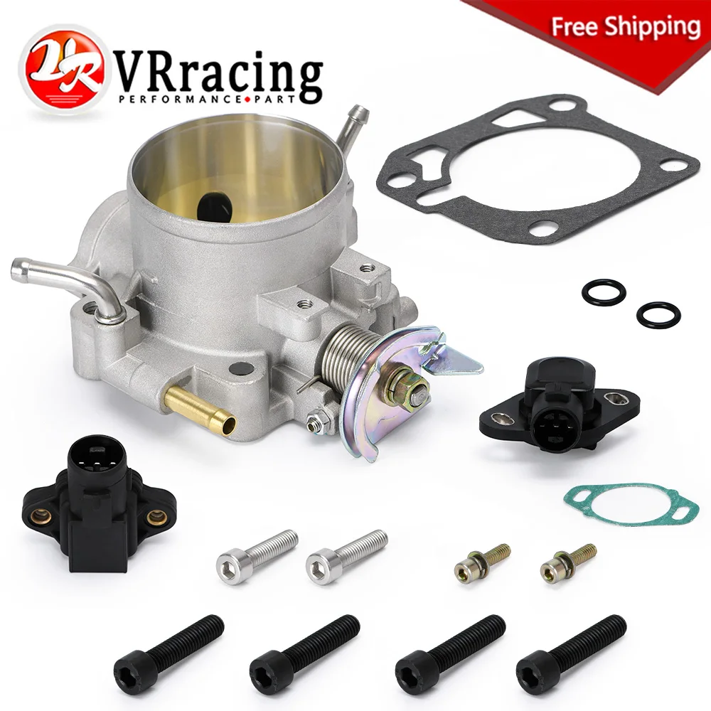 70MM Intake Manifold Throttle Body Kit With TPS & MAP Sensor for Honda ...