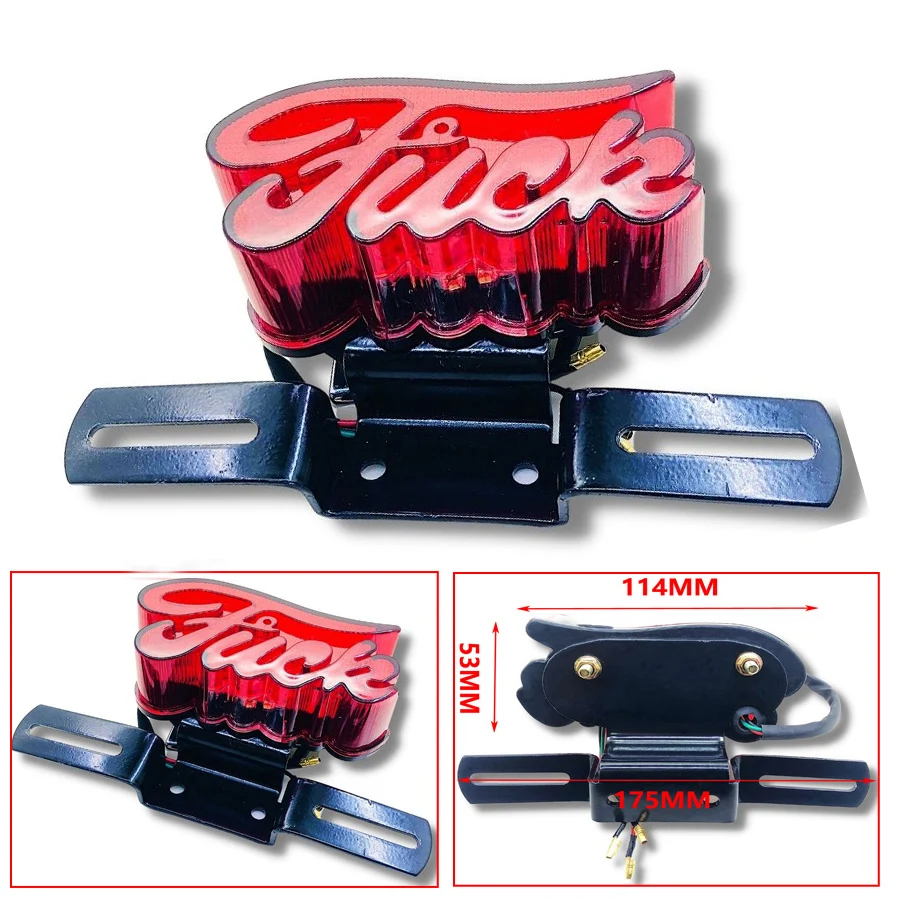 Rear Chopper Brake Light Motorcycle | Universal Motorcycle Stop Light ...