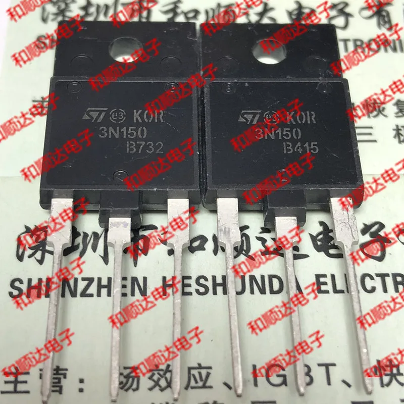 2 шт./STFW3N150 3N150 TO-3PF 1500V 3A TO3P