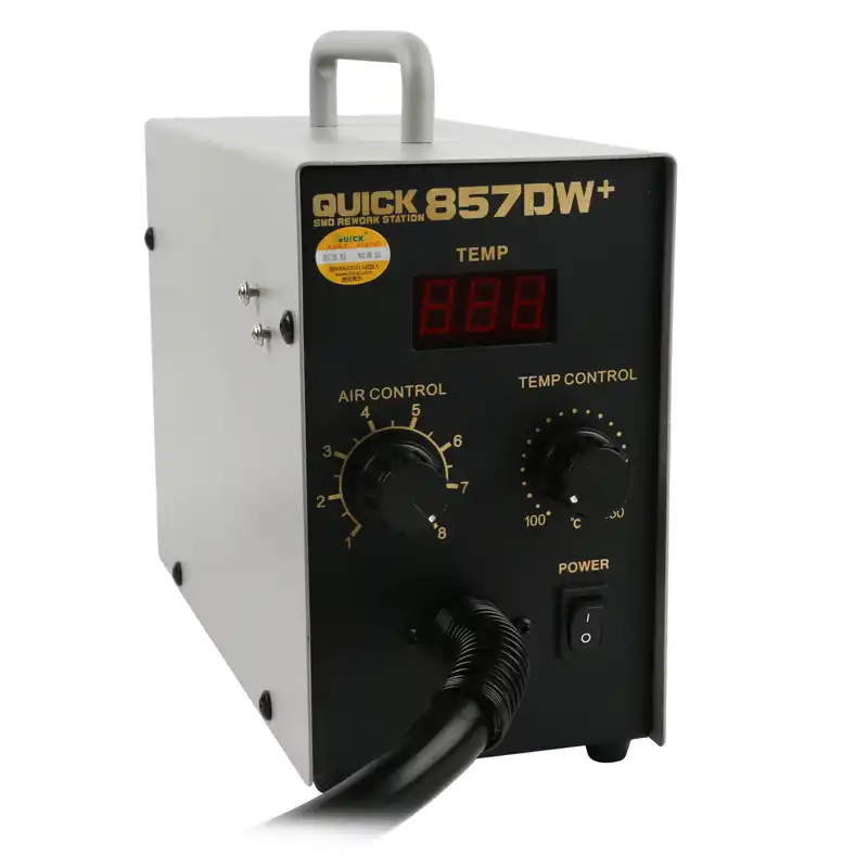 QUICK High Quality 857DW+ Adjustable Hot Air Gun Station with Helical ...