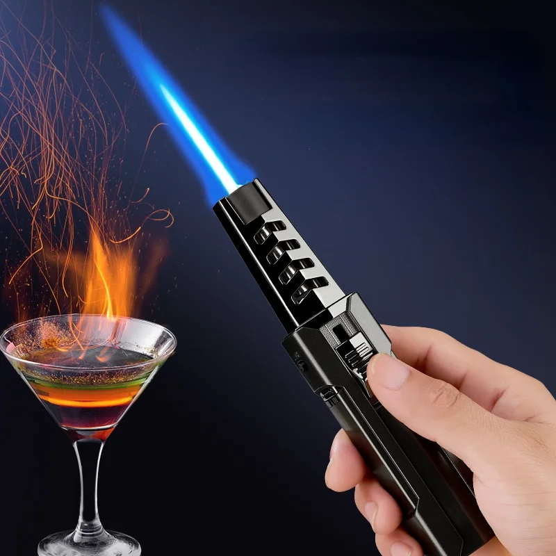 Turbo Metal Blue Flame Gas Lighter Spray Gun kitchen Cooking Smoking ...