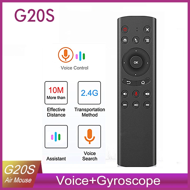 20 G20s Gyro Intelligent Voice Remote Control Ir Learning 2.4g Wireless ...