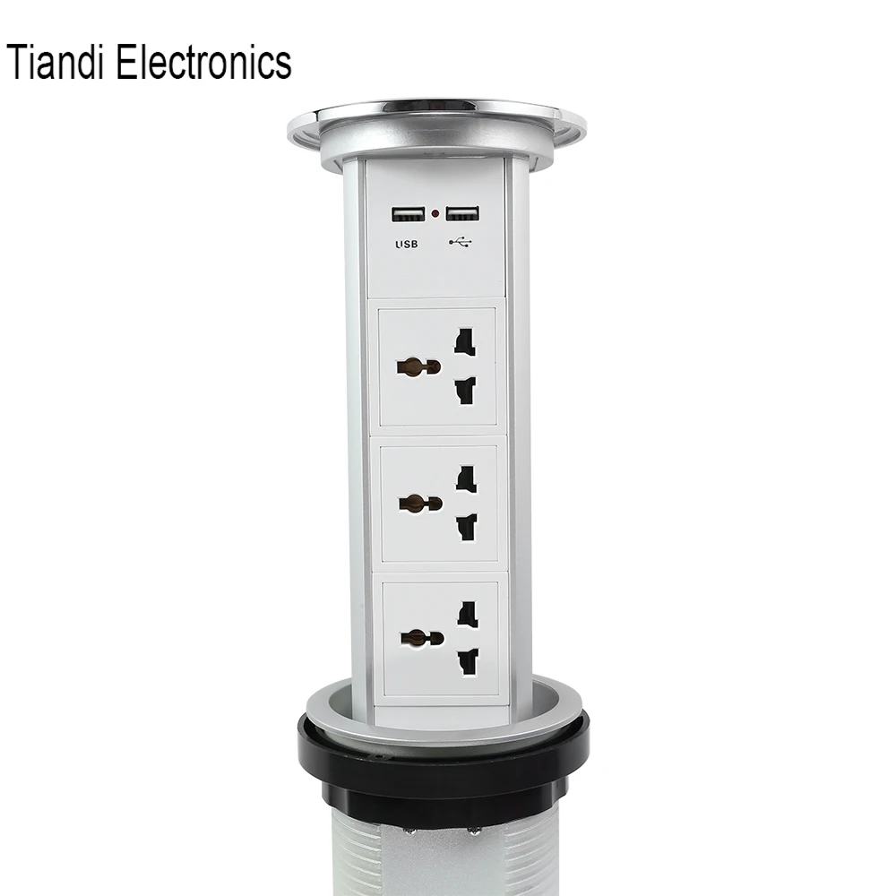 Desktop Socket/electric Lifting Socket 3-digit Universal Power Supply ...