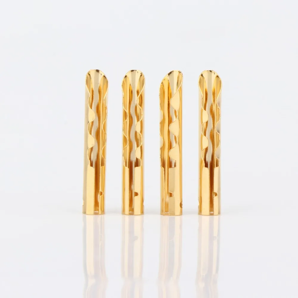 8Pcs BA1421 Gold Copper Audio BFA Z Type 4mm Banana Plug Speaker Cable ...