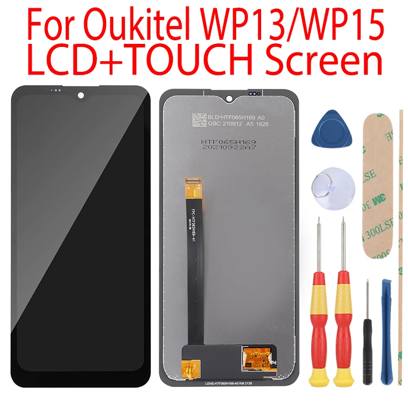 New Original For OUKITEL WP13 LCD Display Touch Screen Digitizer Assembly 100% New Original WP15 ...