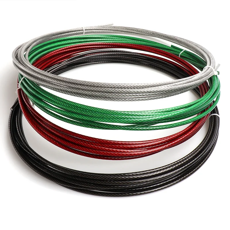 50Meters-GREEN-RED-Black-Transparent-Color-PVC-Plastic-Coated-Stainless ...