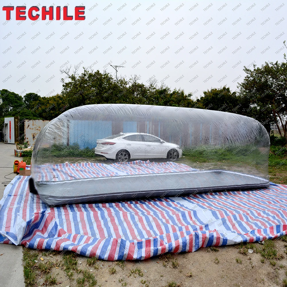 Clear Inflatable Outdoor Car Storage Capsule Tent For Display ...