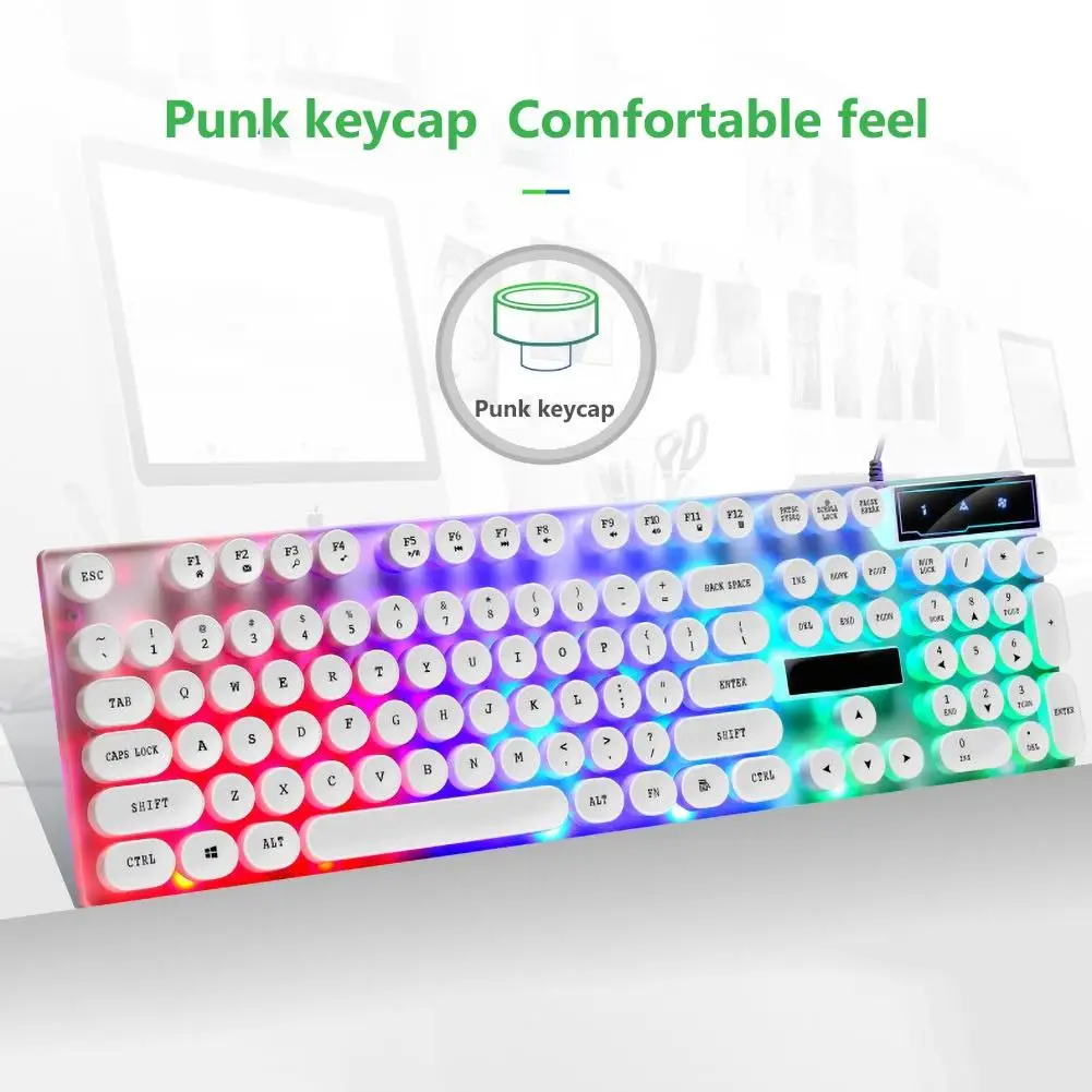 GTX30-K820-Wired-Keyboard-USB-104-Buttons-LED-Backlit-Gaming-Keyboard ...