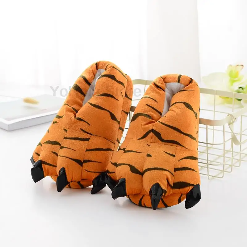 Soft-Tiger-Paw-Animal-Funny-Slippers-for-Kids-Homewear-House-Slipper ...