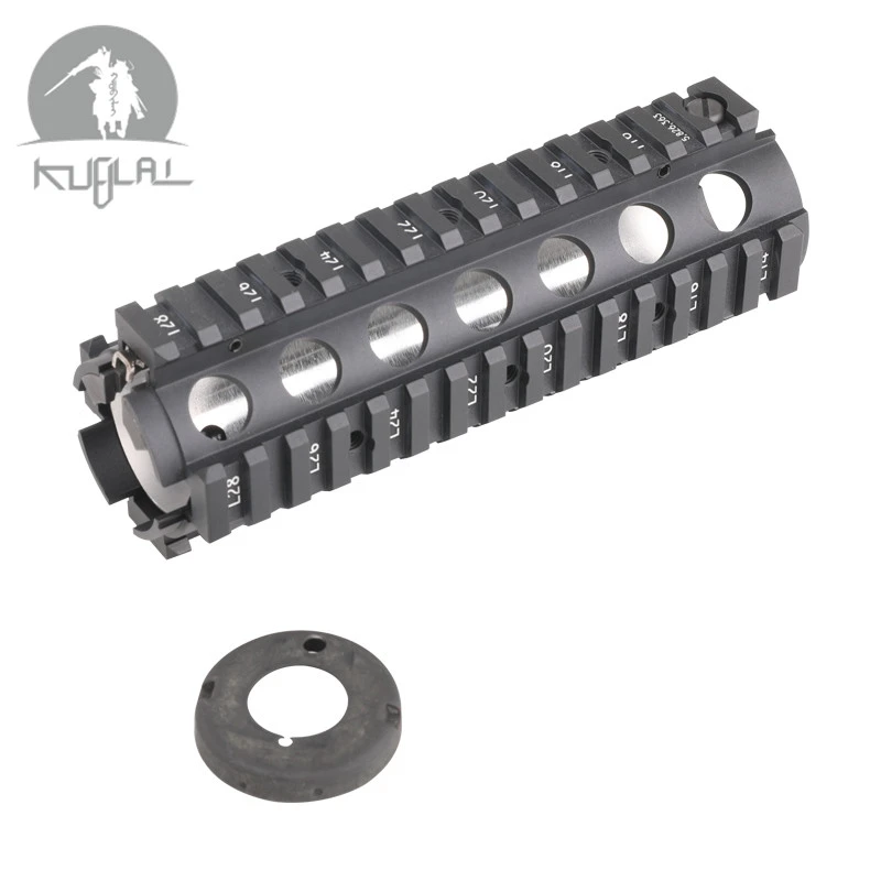 M4/M16 Airsoft AEG RIS Handguard 7 นิ้ว CNC Picatinny Quad Rails KAC ...