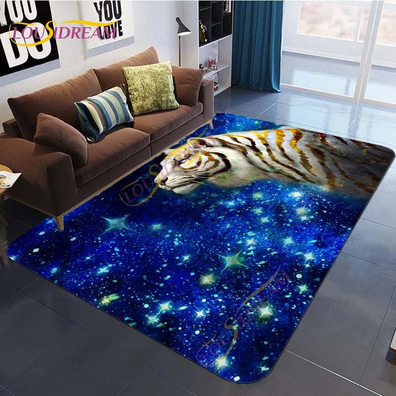 Tiger Rugs Child Room Play Area Rugs Large Mats 3d Cartoon animal ...