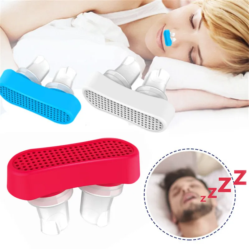 2 In 1 Sleeping Anti-snoring Clip Silicone Magnetic Anti Snoring Nose ...