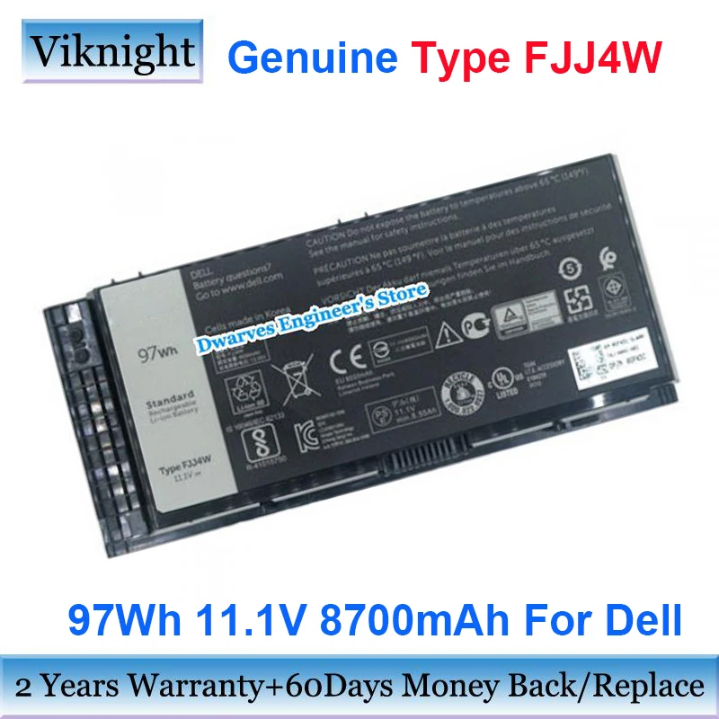 97Wh-FJJ4W-Laptop-Battery-For-Precision-M6600-M6800-M6700-M4600-M4700 ...