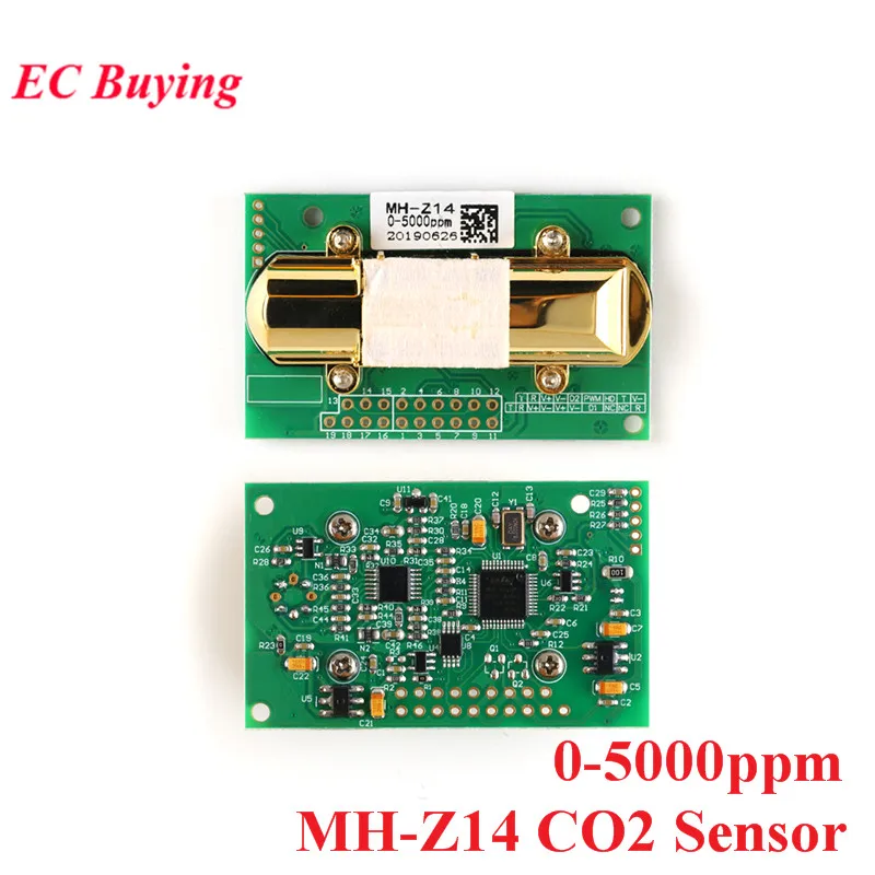 MH Z14 NDIR Infrarot CO2 Sensor Modul MH Z14A Kohlendioxid Gas Sensor Für CO2 Monitor 0 5000ppm ...
