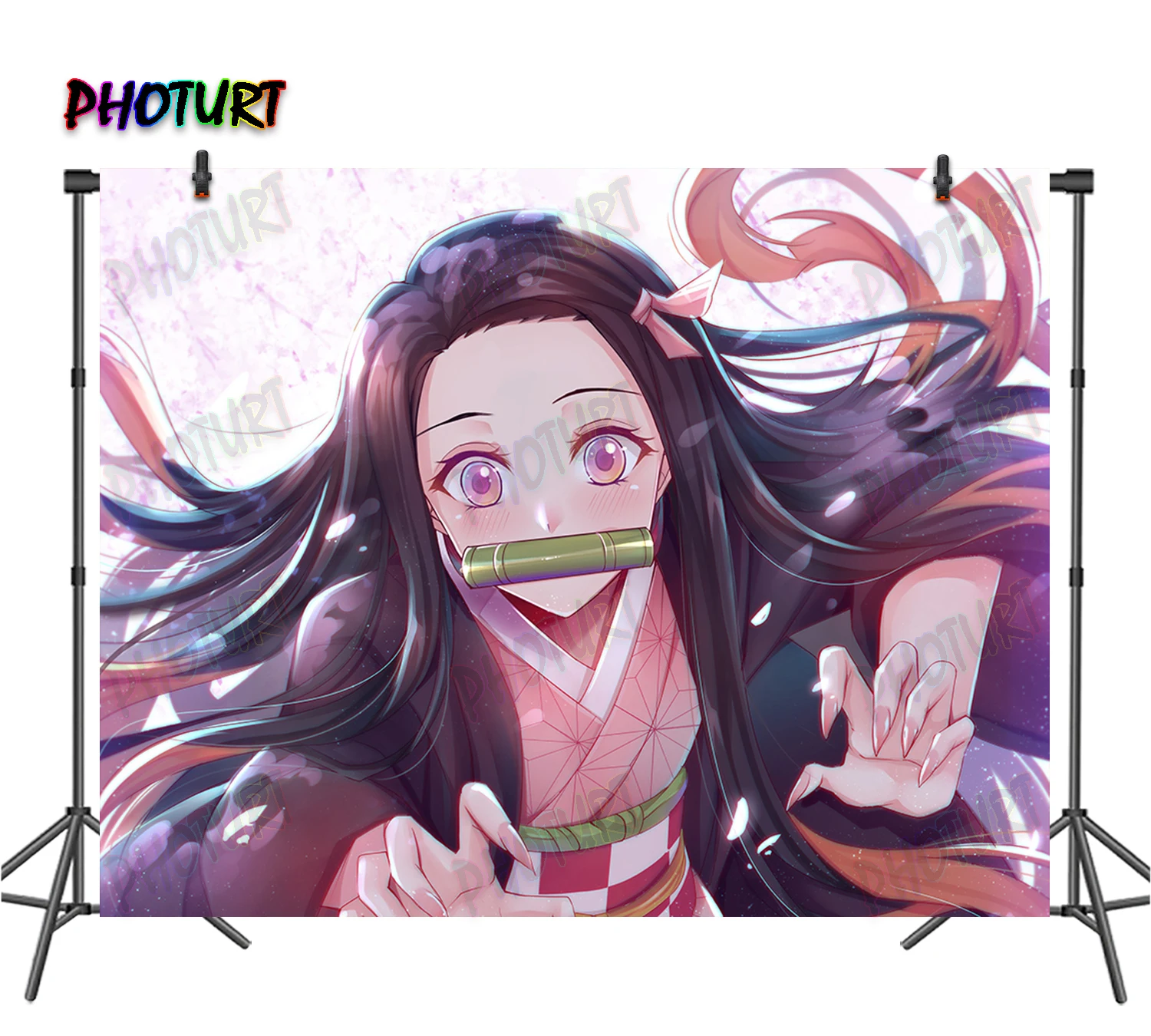 PHOTURT Kimetsu no Yaiba Photography Backdrop Girl Birthday Party ...