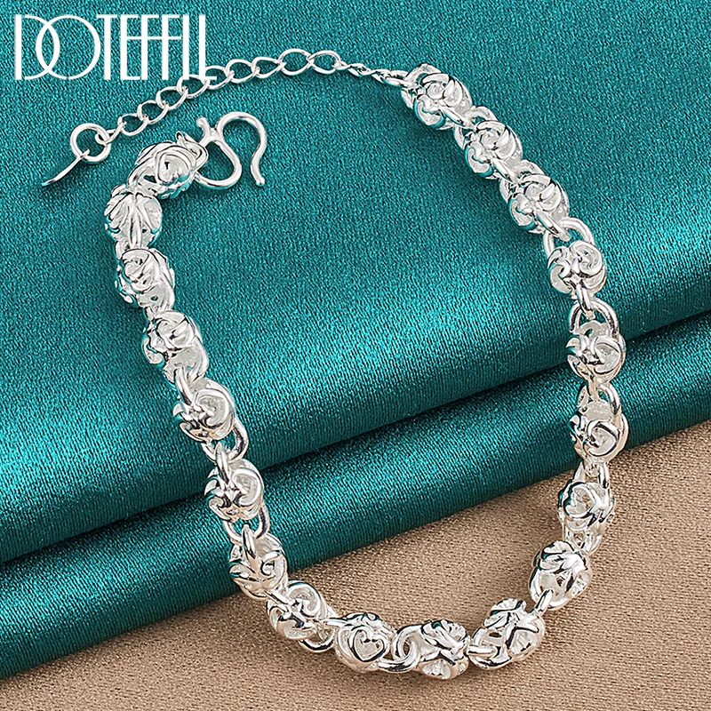 DOTEFFIL-925-Sterling-Silver-Faucet-Chain-Bracelet-For-Women-Man ...
