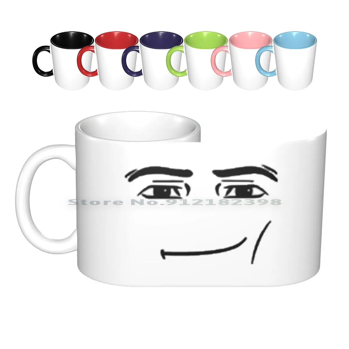 Man Face Ceramic Mugs Coffee Cups Milk Tea Mug Man Face Man Man Face ...