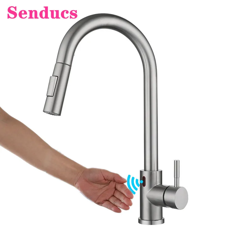 Sensor-Kitchen-Faucets-SUS304-Stainless-Steel-Pull-Out-Kitchen-Faucets ...