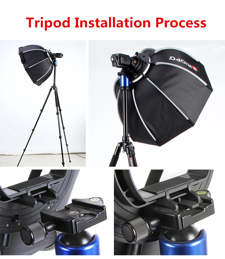 Softbox avec trépied--Triopo-Boîte à lumière pour Godox Speedlight ...