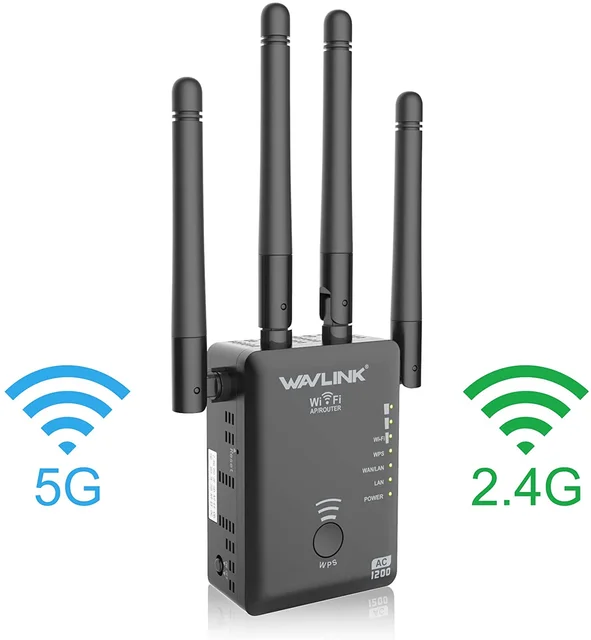 Wavlink AC1200 2.4GHz 5GHz Dual Band AP Wireless wifi Repeater AC ...