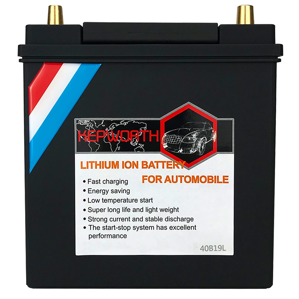 40b19l/r Lifepo4 Battery 12v 46ah Cca750 Bms Board Car Starter Battery ...