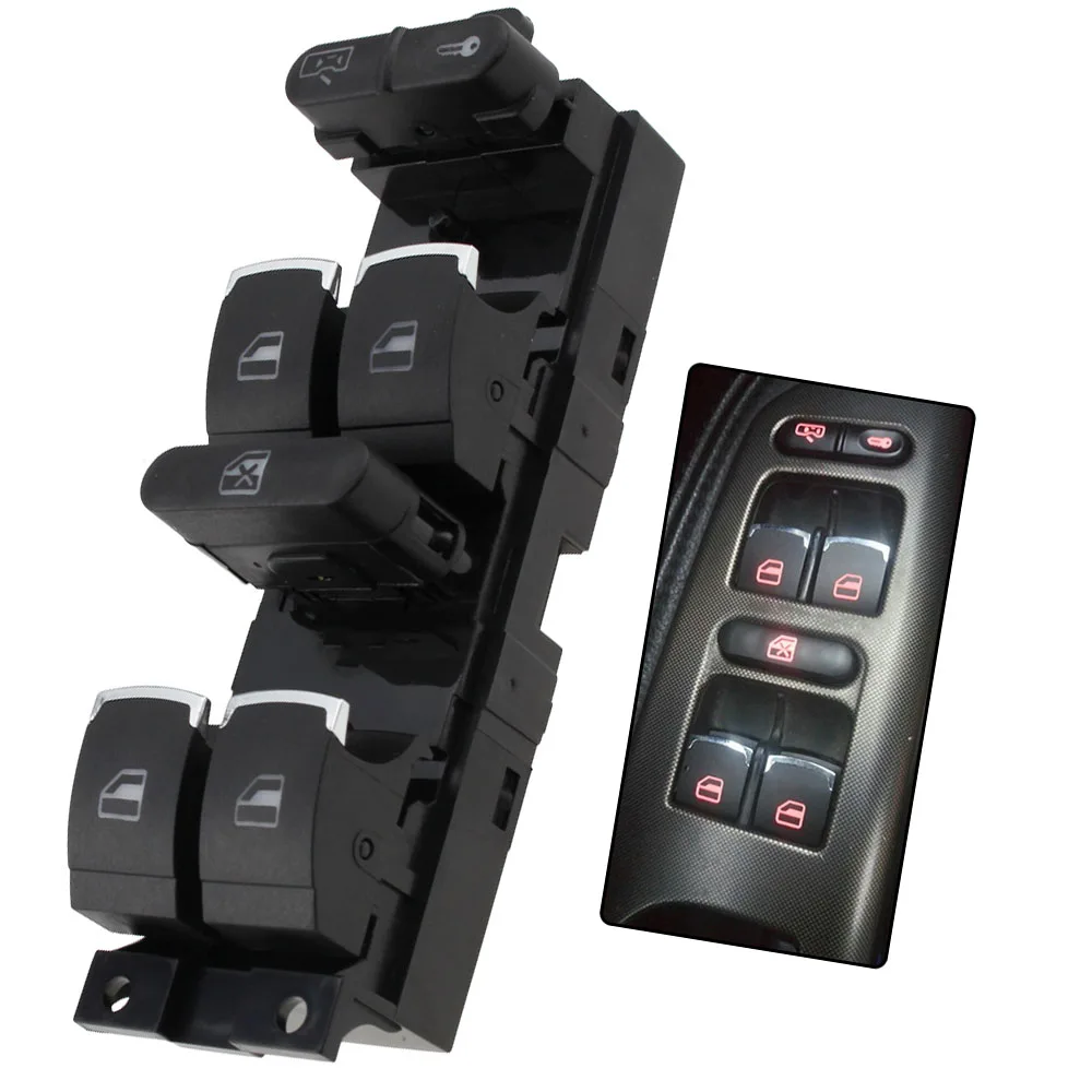 Master Window Controller Switch For VW Jetta Golf GTI MK4 Passat B5 Driver Side 3BD959857 3BD ...