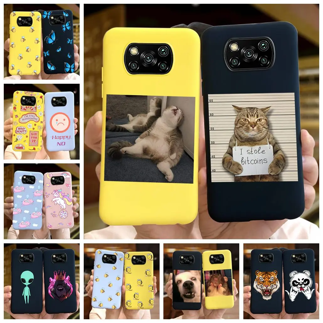 For Xiaomi Poco X3 NFC Silicon Soft Back Phone Cover Case TPU Bumper ...