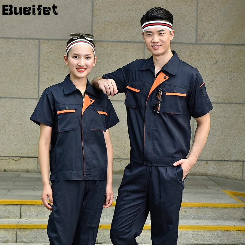 Engineering-Uniform-Workshop-Wear-Clothes-Summer-Men-Workshop-Repairman ...