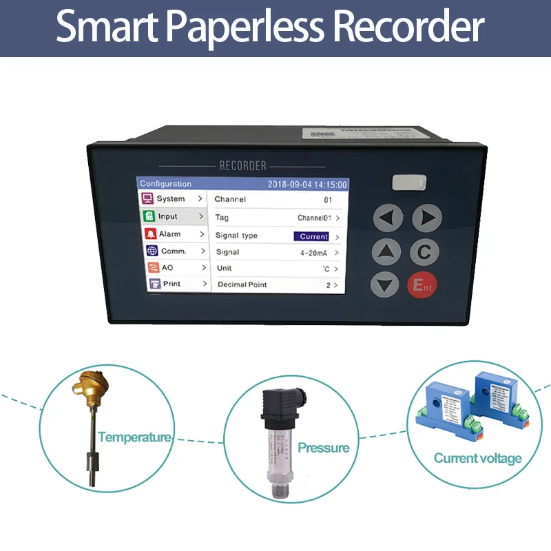 1-2-3-4-5-6-Industrial-Paperless-Recorder-Temperature-Data-Current ...