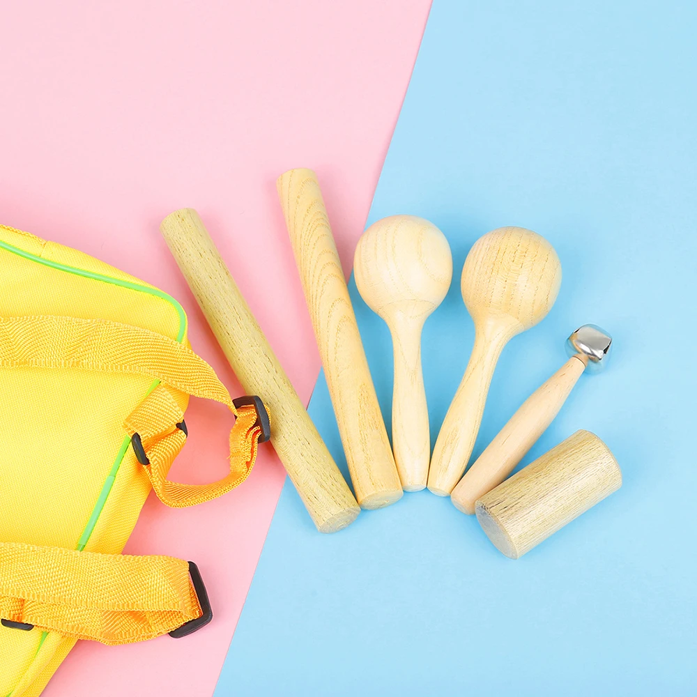 Maracas-Percussion-Instrument-Set-Rhythm-Sticks-Hand-Bell-Wooden-Sand ...