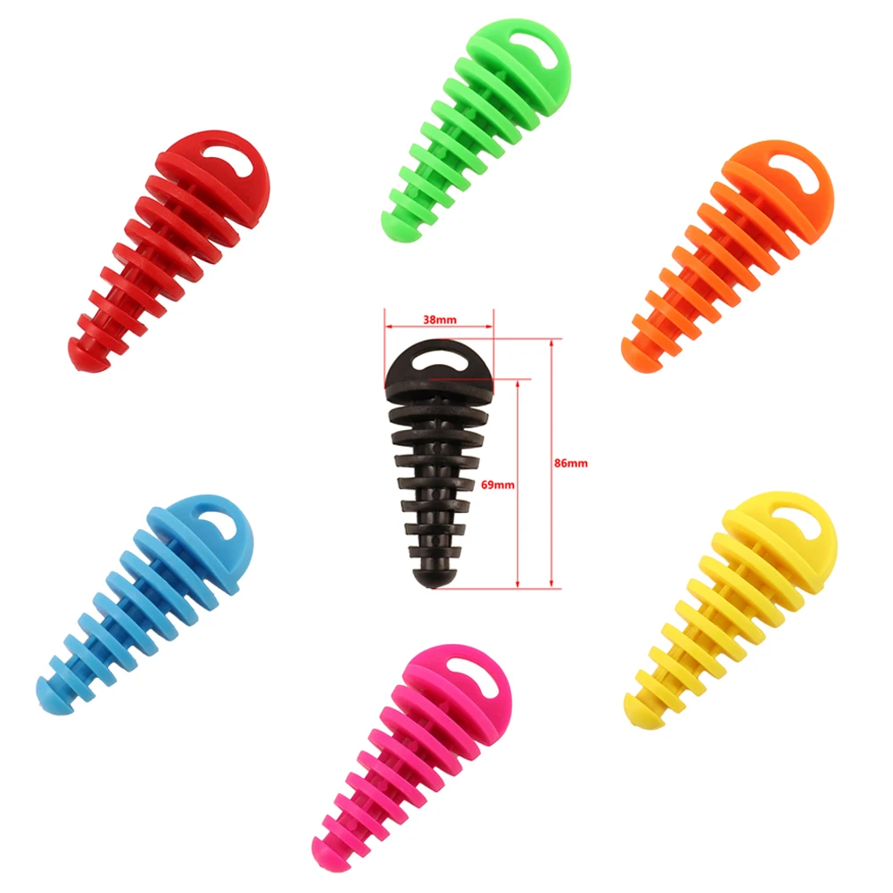 Exhaust-Pipe-Plug-Motorcycle-Motocross-Tailpipe-Rubber-Air-Bleeder-Plug ...