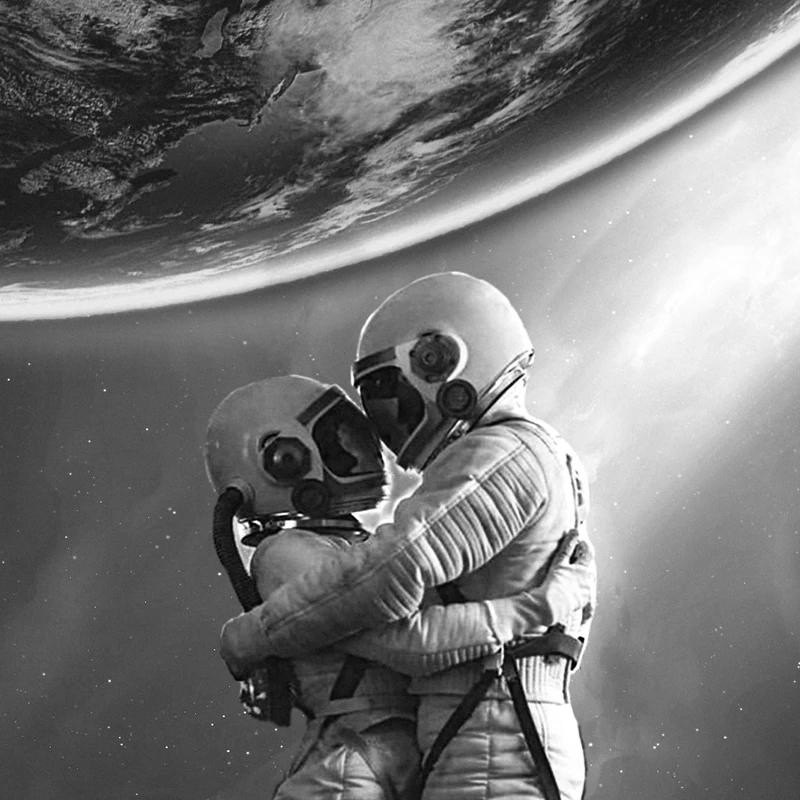Space Love Wallpaper