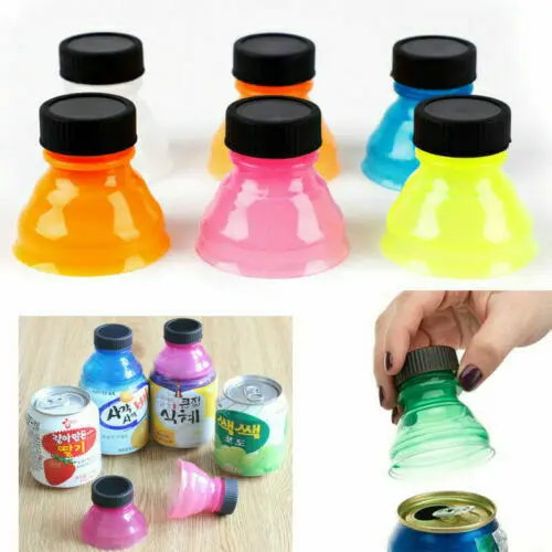 6Pcs-Plastic-Drinking-Bottle-Caps-Can-Convert-Soda-Savers-Toppers ...