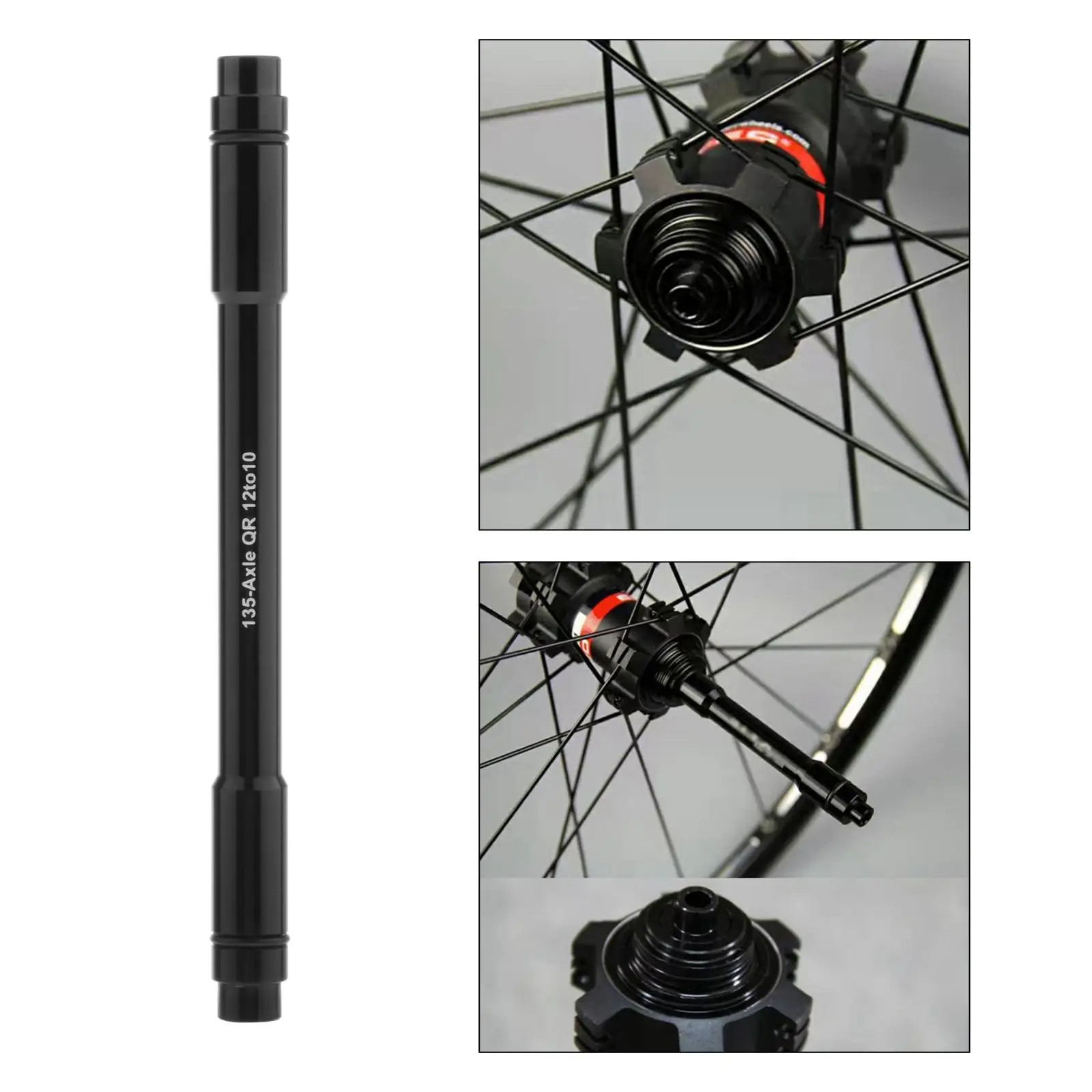 Bike 12mm to 10mm QR Adapter Thru Axle Hub 135/142/148mm Hub Adapter ...