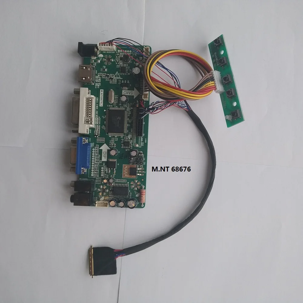 Kit de placa controladora M.NT68676 HDMI DVI VGA LED LCD DIY para G101STN01.D/0/4/6/G/C 1024 × ...