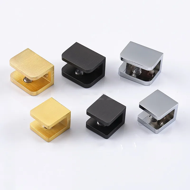 Pure-copper-glass-clip-bracket-bathroom-shelf-wine-cabinet-partition ...